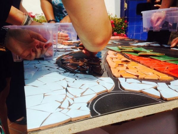 Giant Mosaic Making Team Activity - Blue Wolf Team Building